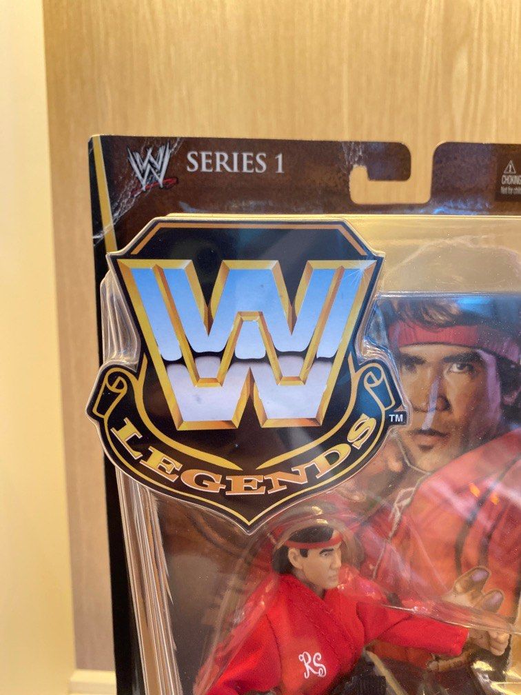WWF WWE - Ricky Steamboat with Komodo Dragon (Mattel Legends Series 1 ...