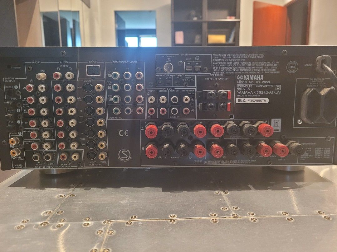 Yamaha receiver model RX-V659, Audio, Soundbars, Speakers & Amplifiers ...