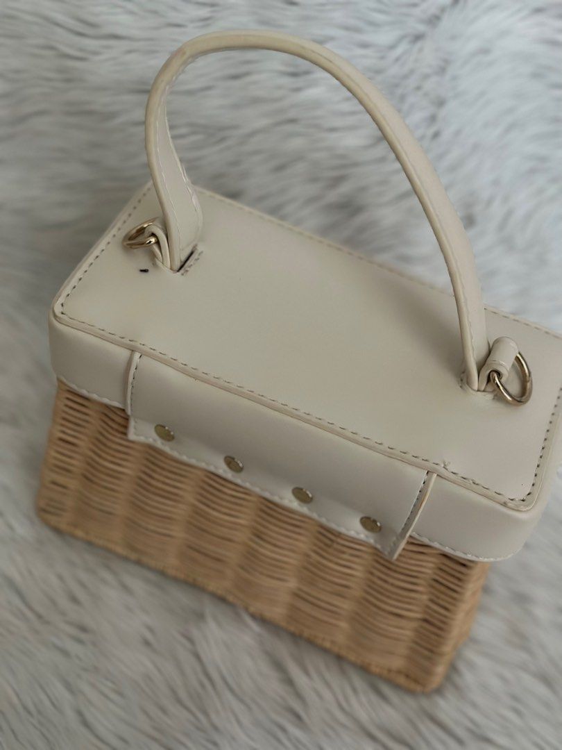 Zara Rattan Woven Bag on Carousell Zara Rattan Woven Bag on Carousell
