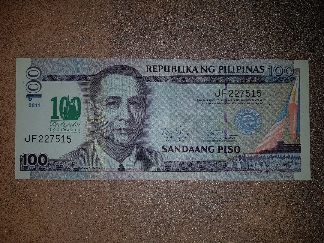 100 Peso Bill DLSU 100 Years, Hobbies & Toys, Memorabilia ...