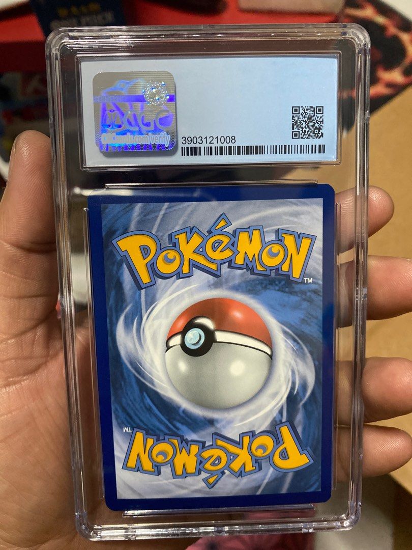 2021 Pokemon Gold Eternatus V SV121/SV122 Shining Fates - CGC 8.5 w ...