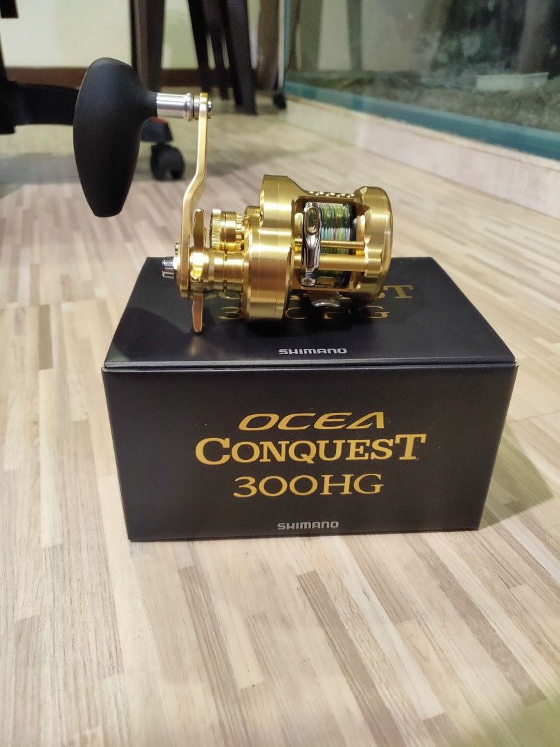 22 Ocea Conquest 300HG with 300m 30lb Shimano Grabber X8 loaded, Sports Equipment, Fishing on ...