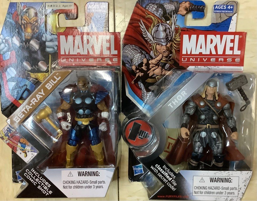 全新2盒Marvel Universe Legends Thor Beta Ray Bill SHF DC NECA MAFEX ...