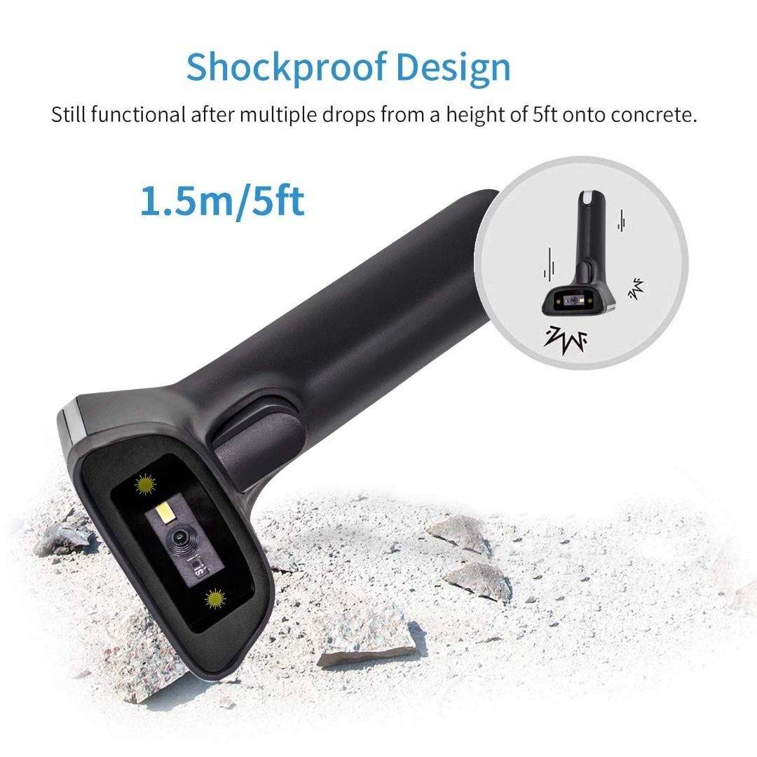 [3637] Alacrity MJ-6708B-L Ring Barcode Scanner, Computers & Tech ...