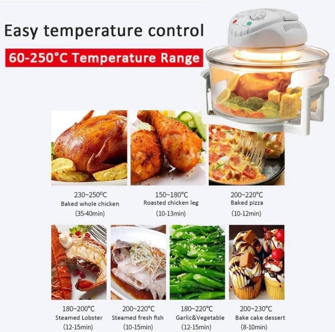 3D CR-7G Halogen Turbo Convection Roaster 10L - Turbo Broiler, TV ...