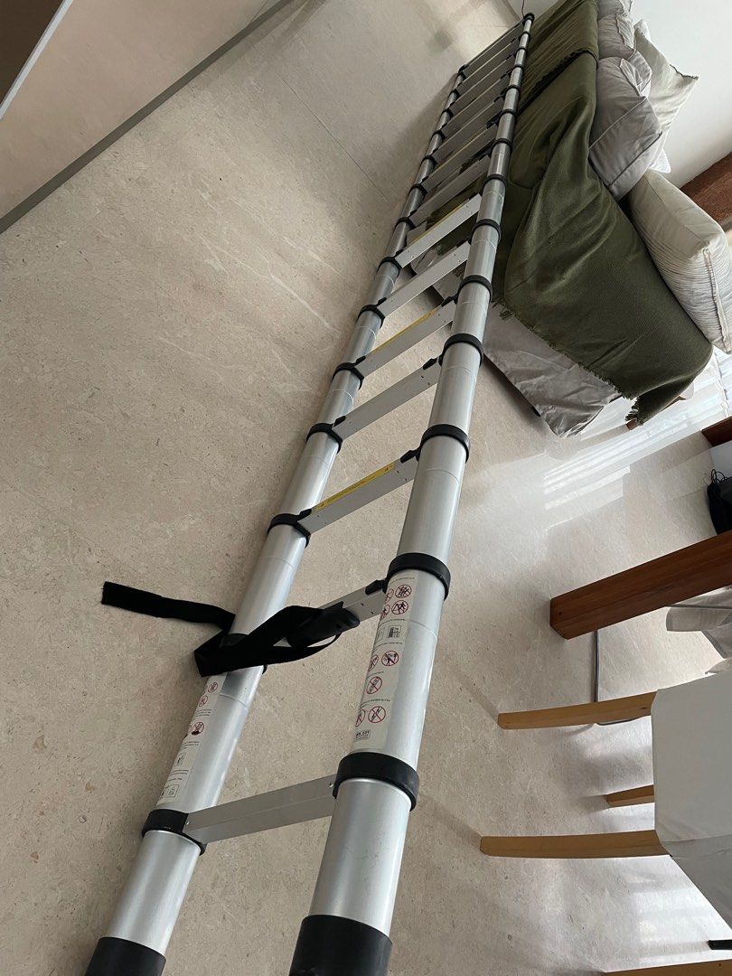 4m high high quality telescopic ladder, Furniture & Home Living, Home ...