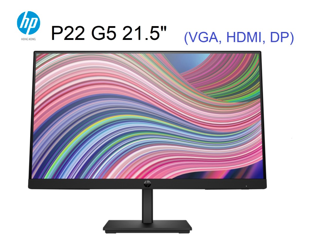 [清倉特價] HP 21.5吋 P22 G5 FHD 電腦顯示器 22" Monitor, 電腦＆科技, 電腦周邊及配件, 電子屏幕 - Carousell