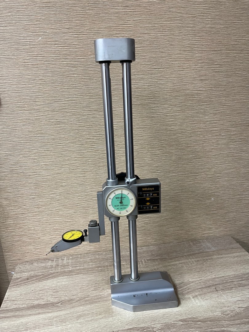 日本知名 Mitutoyo 三豐 三葫蘆附錶式高度規192-106 (300mm/0.01mm)連厚度錶 Mitutoyo 192-106 Dial Height Gage 300mm 0 ...