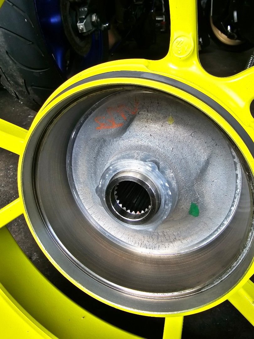 Aerox v2 cover set and full rim set, Motorcycles, Motorcycle ...