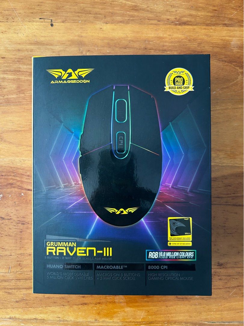 Armageddon Raven 3 Gaming Mouse, Computers & Tech, Parts & Accessories ...
