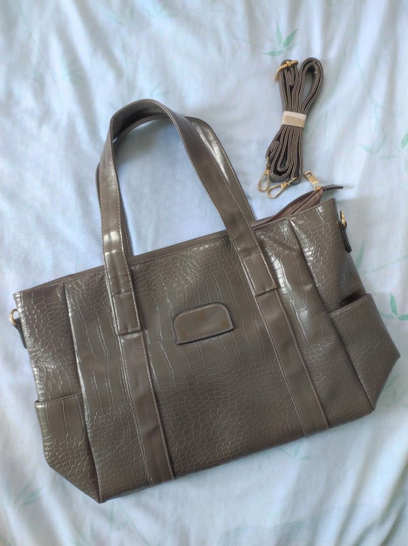 Arnaldo Bassini Gray Two Way Bag on Carousell