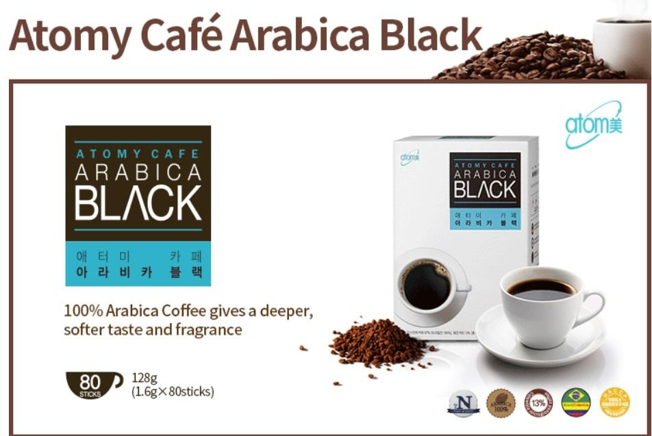 Atomy Cafe Arabica Black ( 80 sticks /Box), Food & Drinks, Beverages on ...