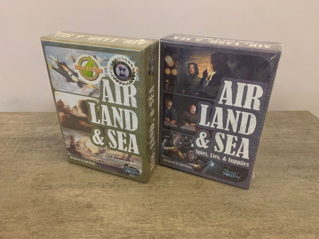 (authentic) Air, Land, & Sea + Spies, Lies, & Supplies expansion card ...