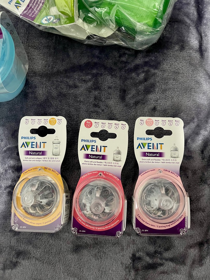 AUTHENTIC AVENT TEATS, Babies & Kids, Nursing & Feeding, Breastfeeding ...