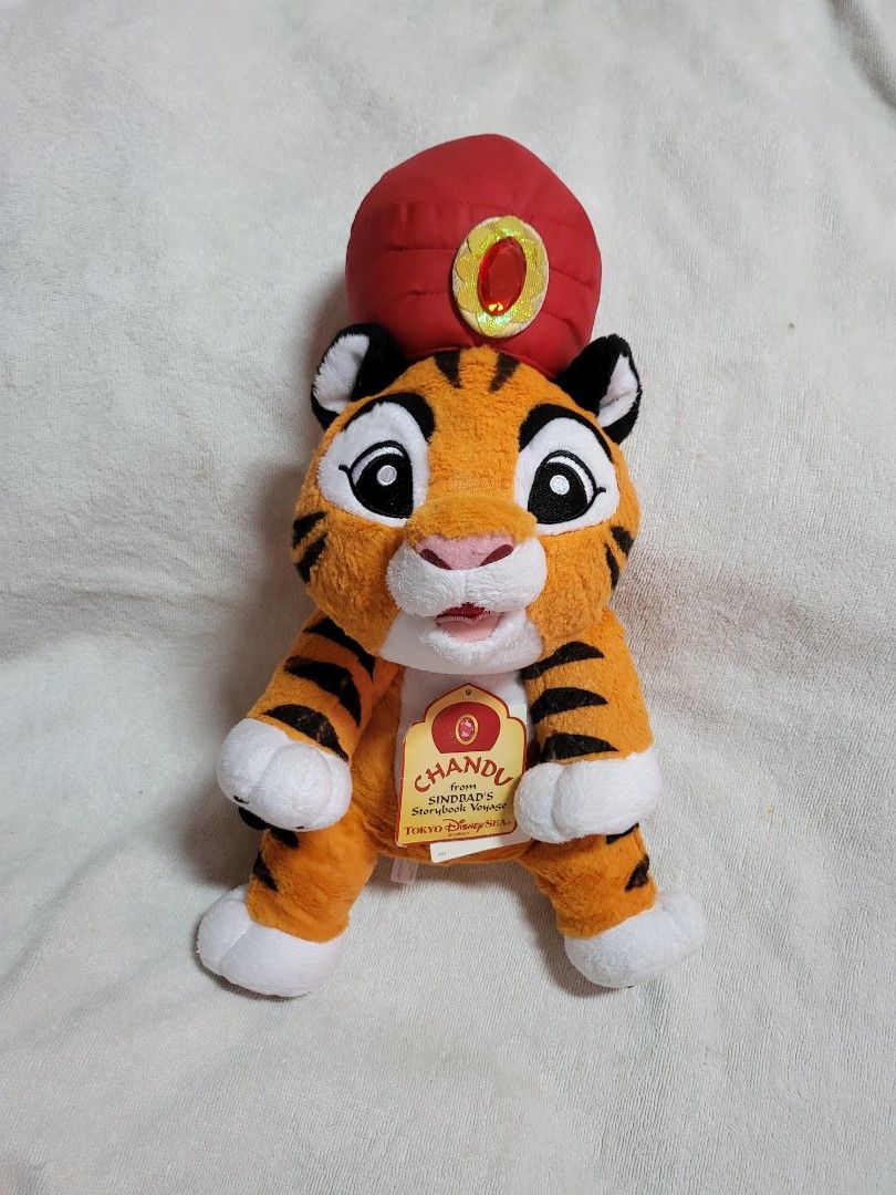 Authentic Tokyo Disney Resort Disney Sea Sindbad Chandu Tiger Beanie ...