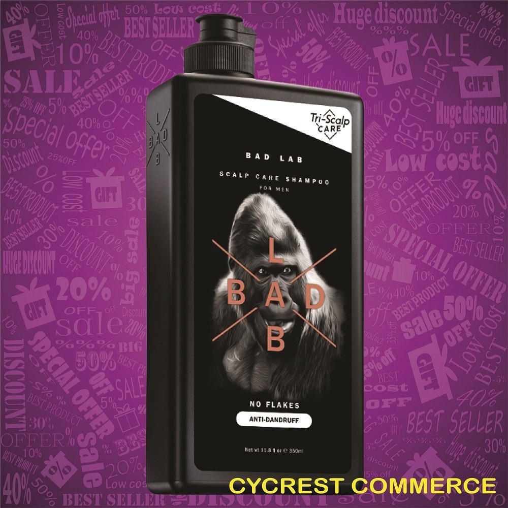 BAD LAB - No Flakes Anti Dandruff Scalp Care Shampoo (350ml), Beauty ...