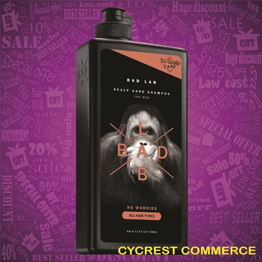 BAD LAB - No Worries All Hair Types Scalp Care Shampoo (350ml), Beauty ...