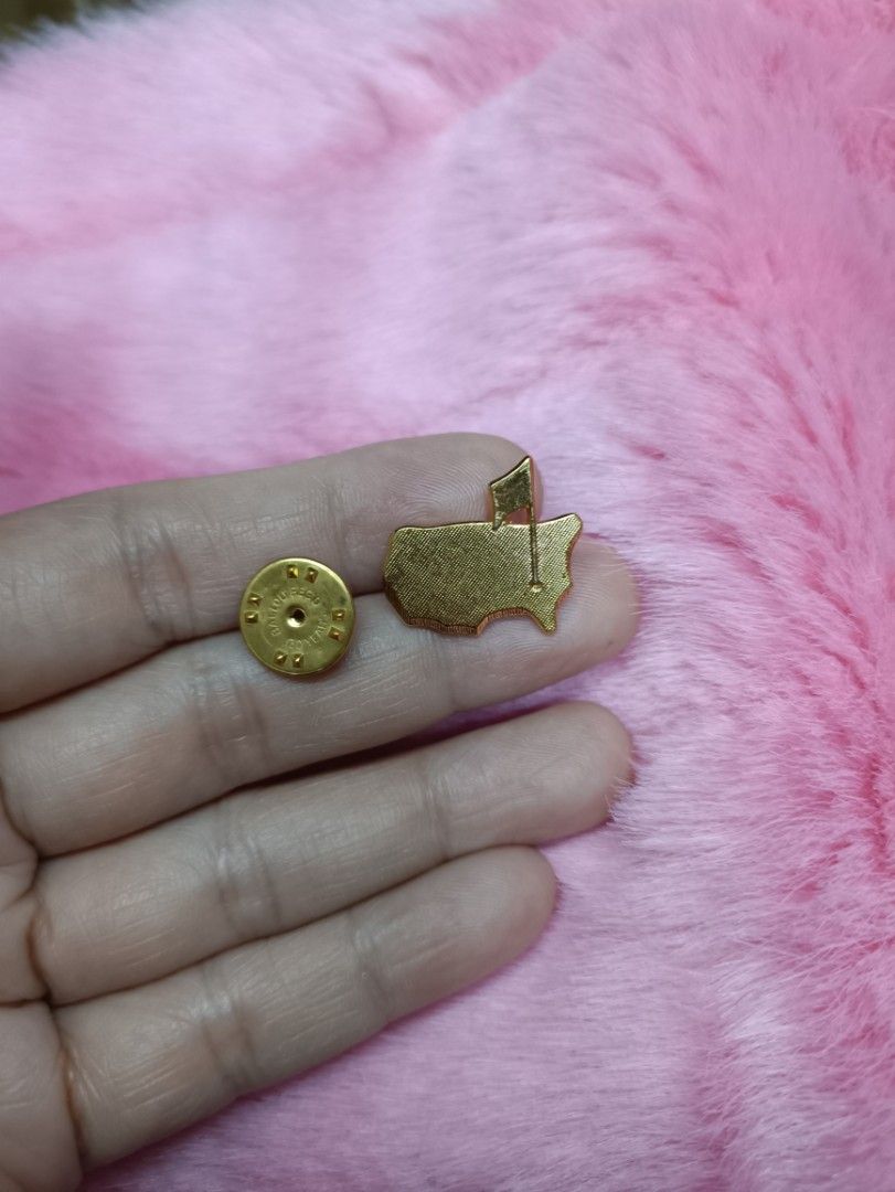 Ballou Reg'd 130 Years Gold Plated Metal Pin, Women's Fashion, Jewelry ...