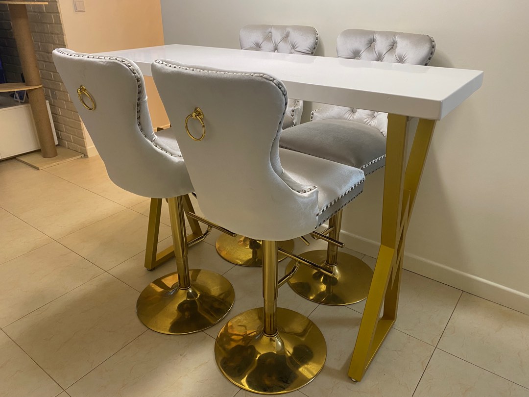 Bar counter set, Furniture & Home Living, Furniture, Tables & Sets on ...