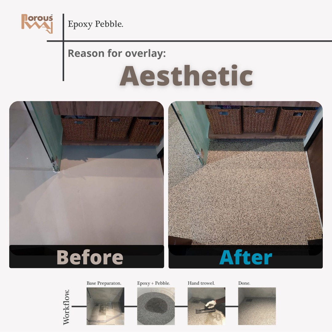 Bathroom floor renovation | Anti-slip | Aesthetic | HDB BTO Condo ...