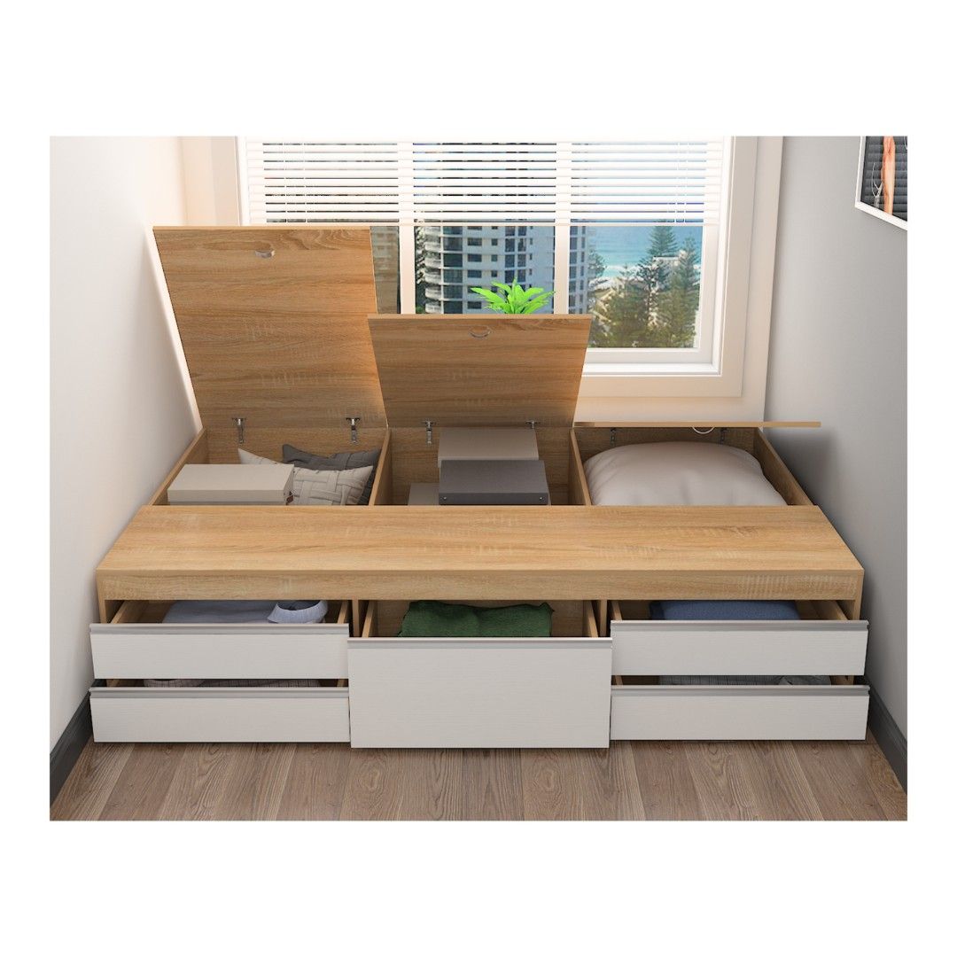 Bed Frame Tatami Bed Frame Furniture Home Living Furniture Bed