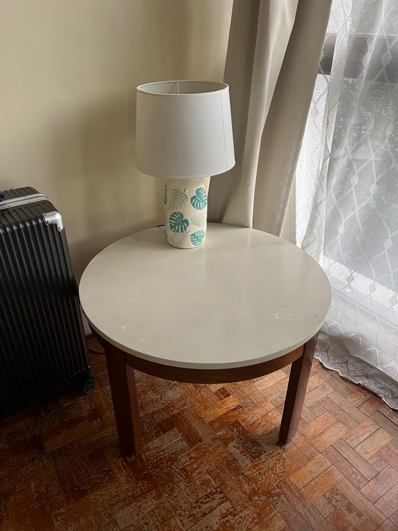 crate and barrel ROUND TABLE/Side table/center table on Carousell
