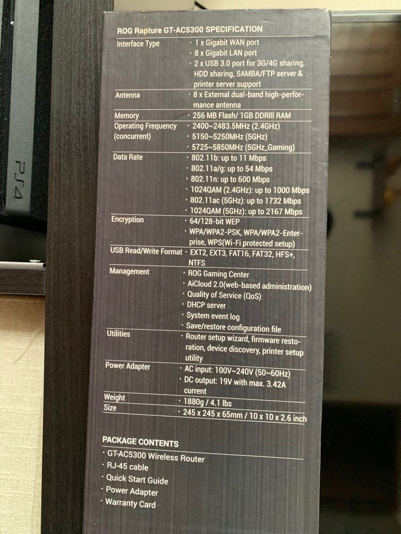 BNIB Asus Rog Rapture GT-AC5300 Extreme Gaming Router, Computers & Tech ...