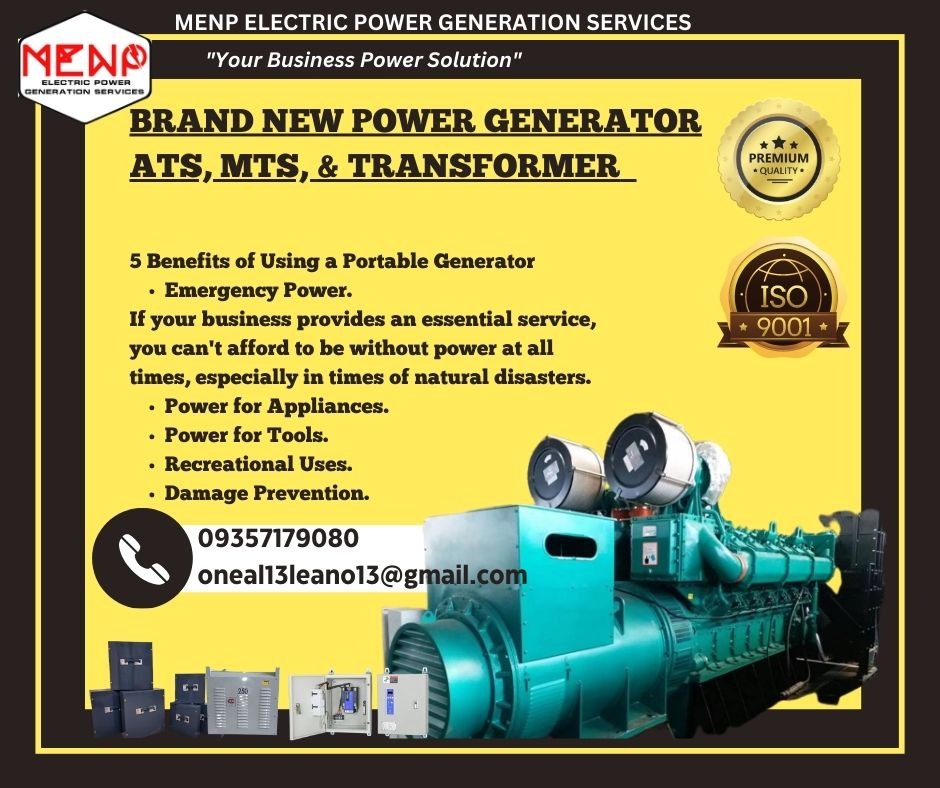 BRAND NEW GENERATOR SET SILENT TYPE, Commercial & Industrial ...