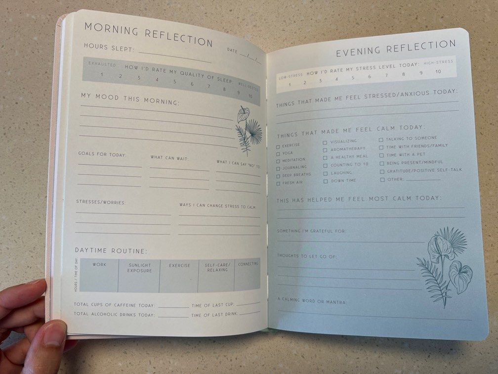 Calm: A Day and Night Reflection Journal, BN, Hobbies & Toys, Books ...