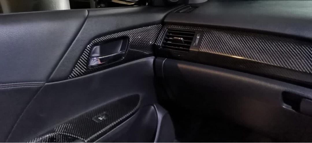 carbon fibre wrap interior panel hood fender customize bodykit ...