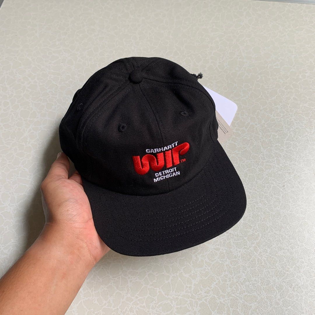 Carhartt WIP - Worm Logo Cap, Fesyen Pria, Aksesoris, Topi di Carousell