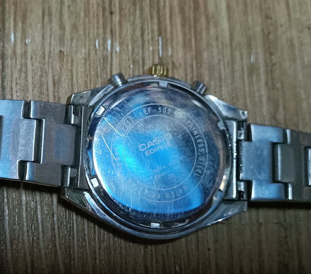CASIO EDIFICE QUARTZ.., Men's Fashion, Watches & Accessories, Watches ...