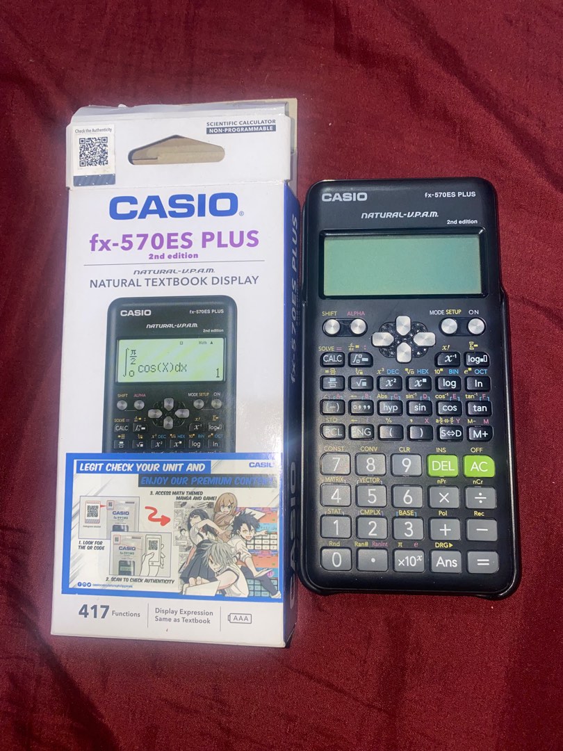 CASIO fx-570ES PLUS, Computers & Tech, Office & Business Technology on ...