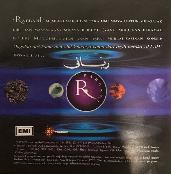 CD / 1997 EMI / FIRST PRESSING DEBUT - RABBANI, Hobbies & Toys, Music ...