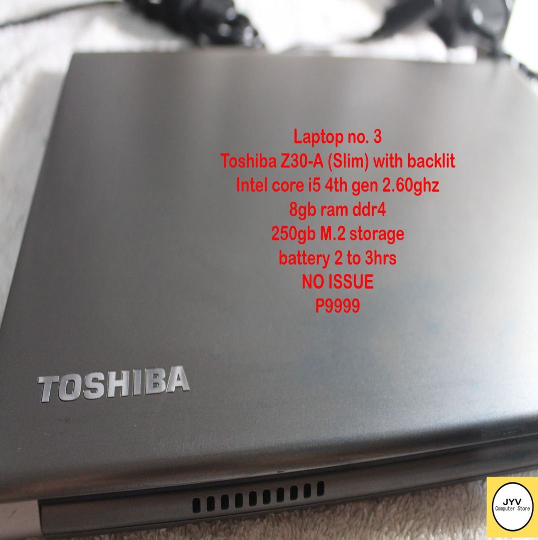 Core i5 4th gen slim laptop no issue no history of repair Toshiba Z30-a, Computers & Tech ...