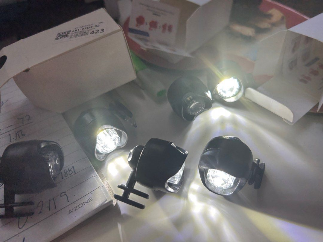 Crocs Jibbitz Headlight Battery 3 Mode Types Torch Flicker Blinker Cave ...