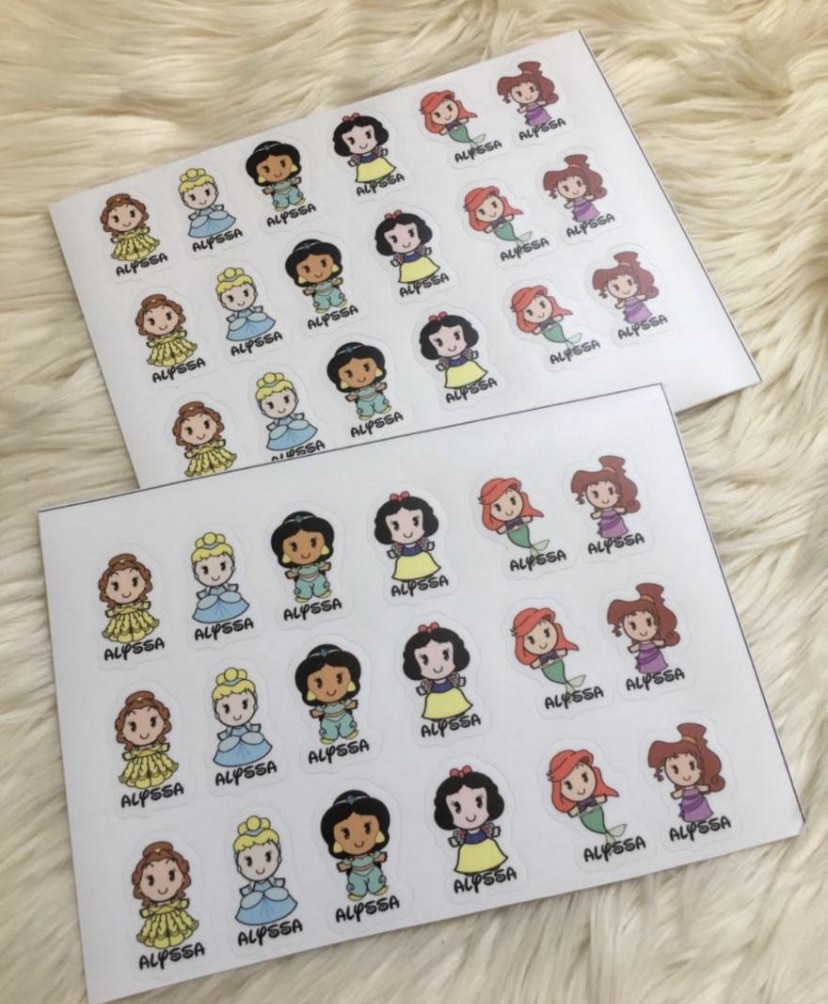 Custom Sticker Label Name Waterproof Free Add Name Logo Character ...