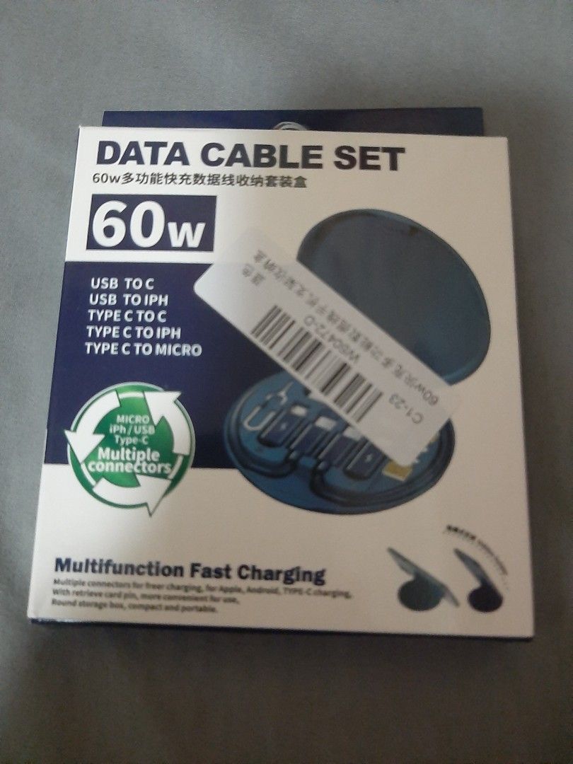 Data Cable Set Fast Charging Box for Mibile Phones, Mobile Phones ...