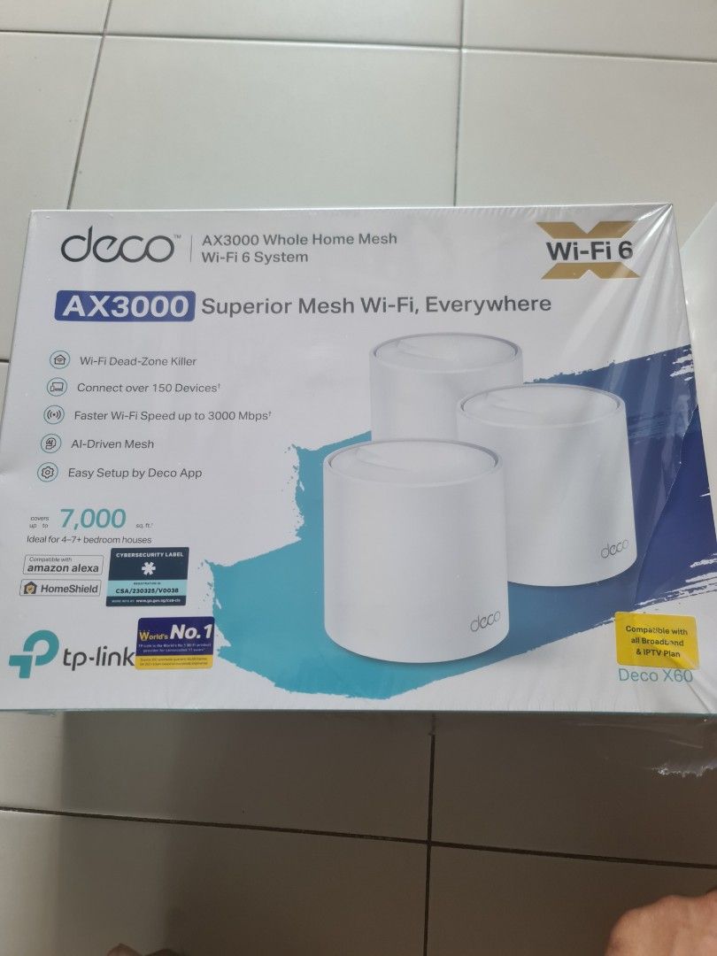 Deco AX3000 Whole Home Mesh Wi-Fi 6 System, Computers & Tech, Parts ...