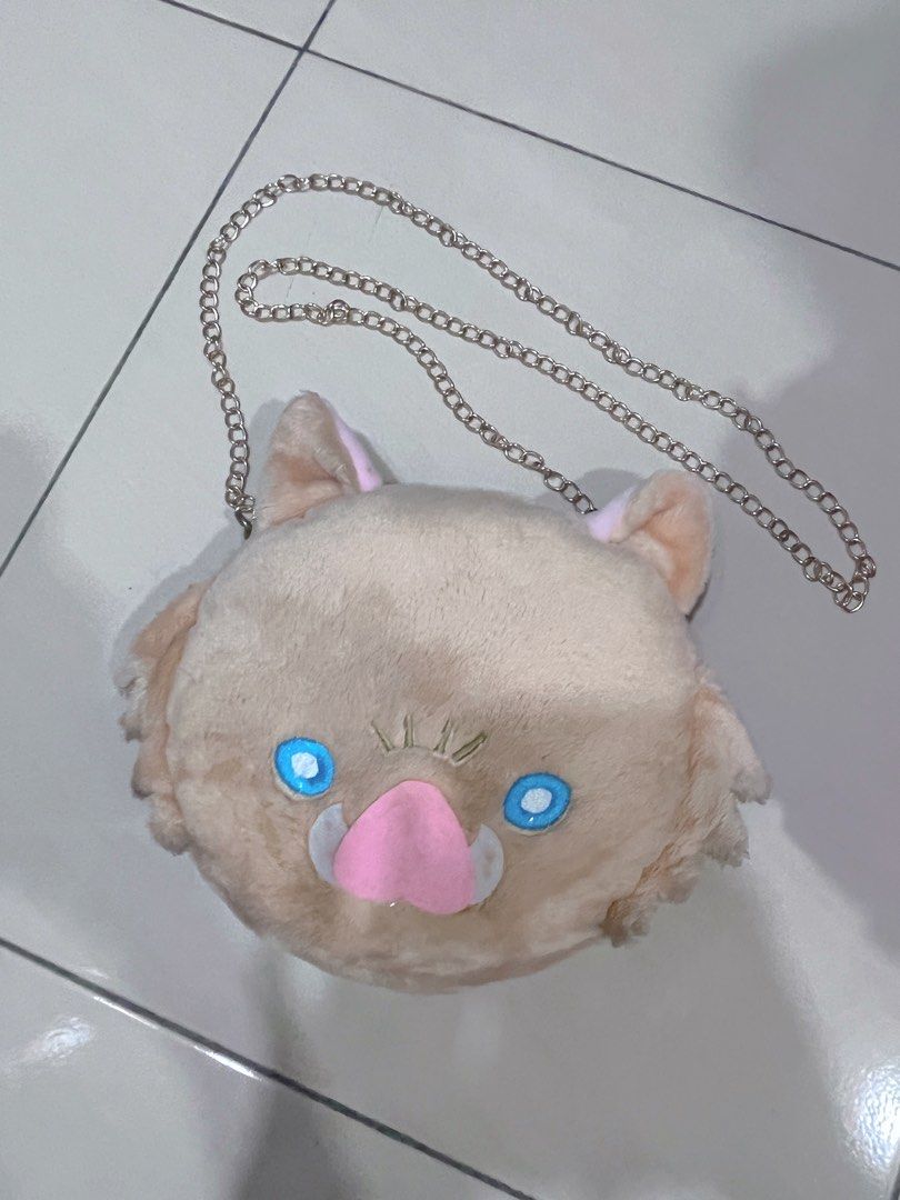 demon slayer inosuke cartoon bag, Women's Fashion, Bags & Wallets ...