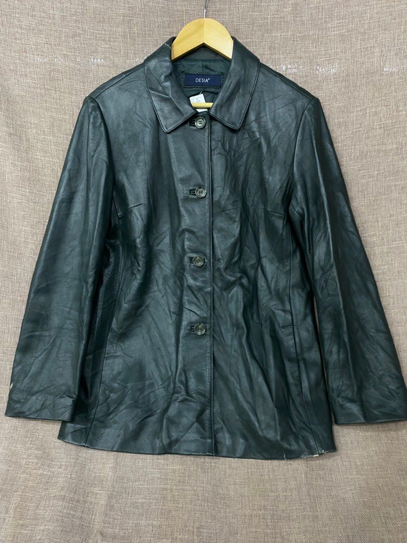 Desia Leather Jacket, Men's Fashion, Coats, Jackets and Outerwear on ...