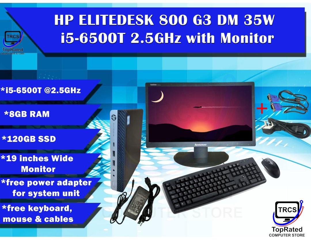 Desktop Computer Set HP ELITEDESK 800 Computers Tech Desktops On Carousell