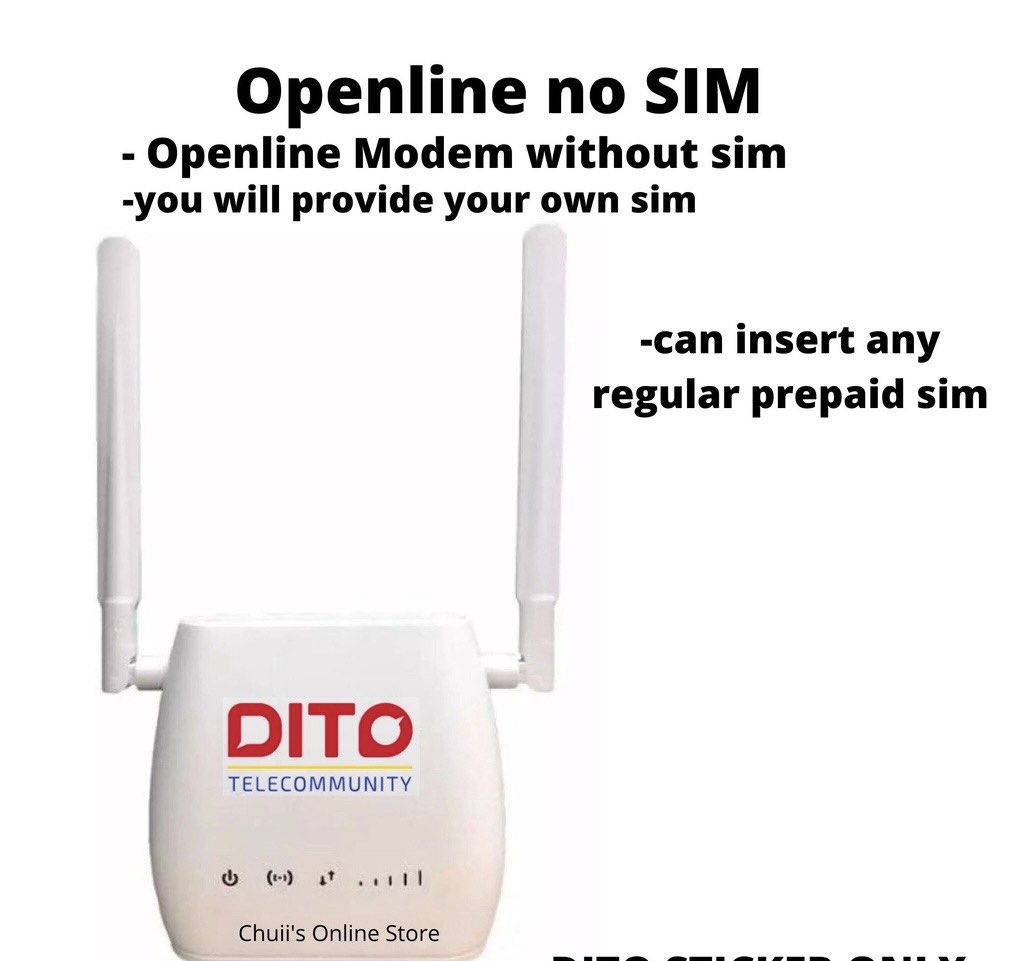 Dito Modem without Sim on Carousell Dito Modem without Sim on Carousell