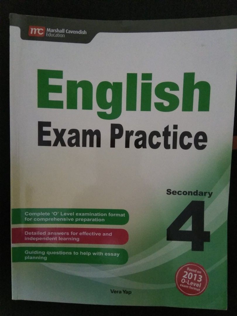 English (brand new) Sec 4 Exam practice Marshall Cavendish, Hobbies & Toys, Books & Magazines ...