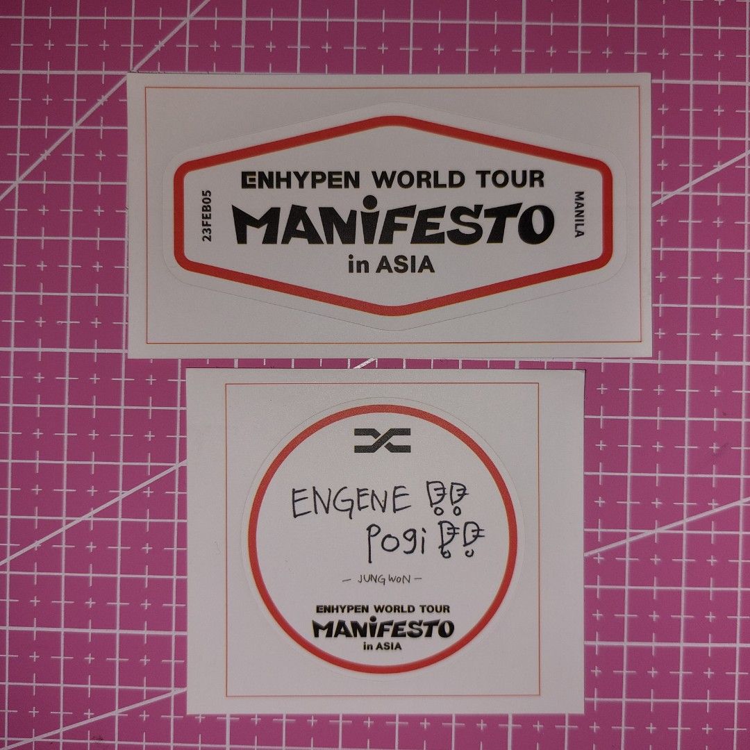 ENHYPEN Manila Engene zone Ni-ki photocard pc with Jungwon sticker ...