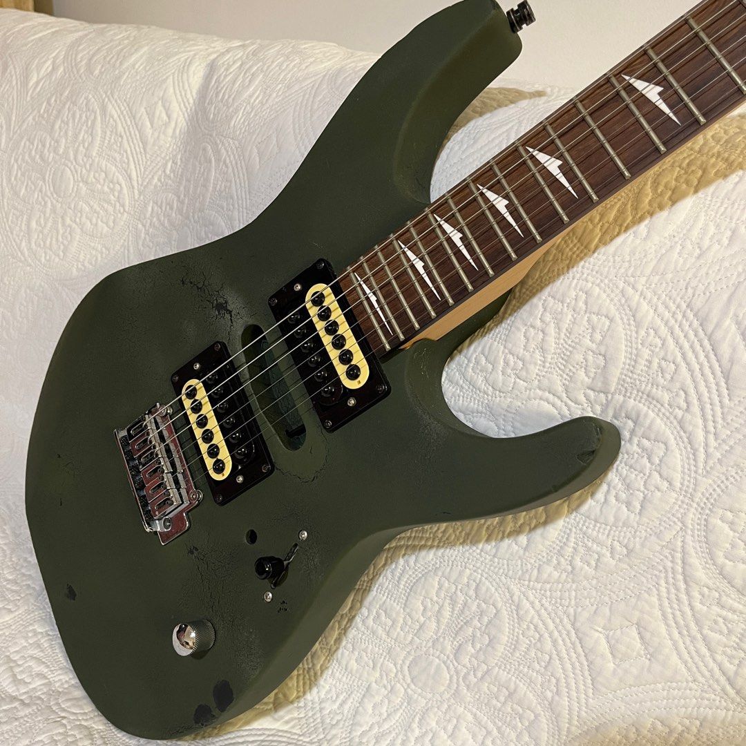 ESP LTD MT-130 Electric Guitar (Army Green), Hobbies & Toys, Music ...
