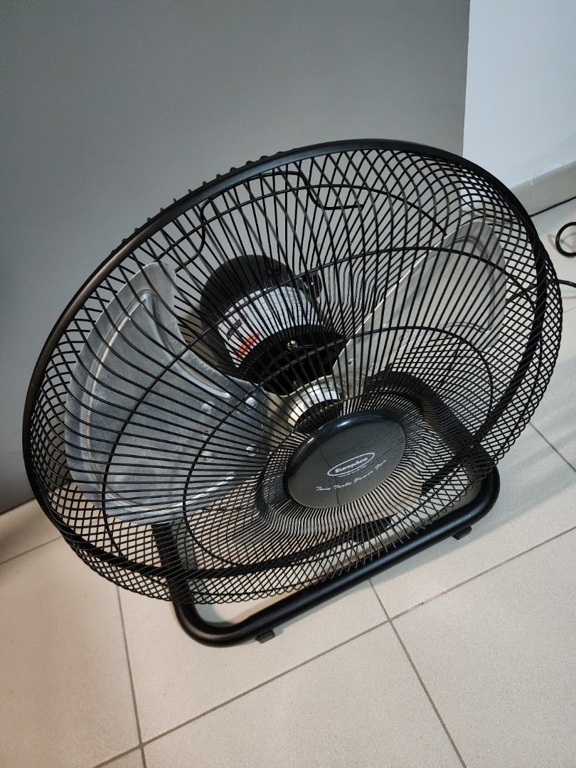EuropAce 16 inch Floor Fan EPF 3168 3 Speed Oscillation Aluminum Fan ...