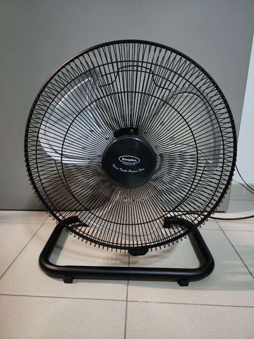 EuropAce 16 inch Floor Fan EPF 3168 3 Speed Oscillation Aluminum Fan ...