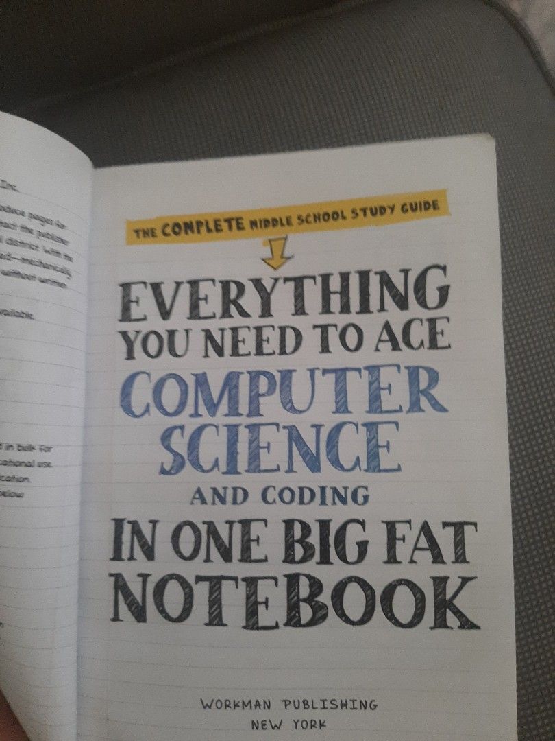 Everything You Need to Ace Computer Science And Coding In One Big Fat Notebook, Hobbies & Toys ...