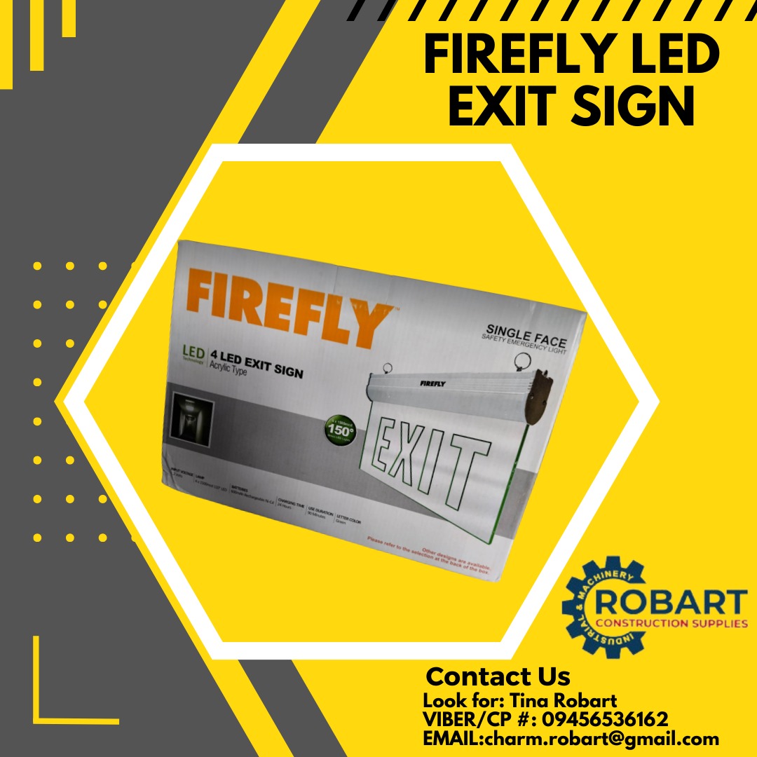 Firefly 4 LED FIRE EXIT Sign acrylic on Carousell